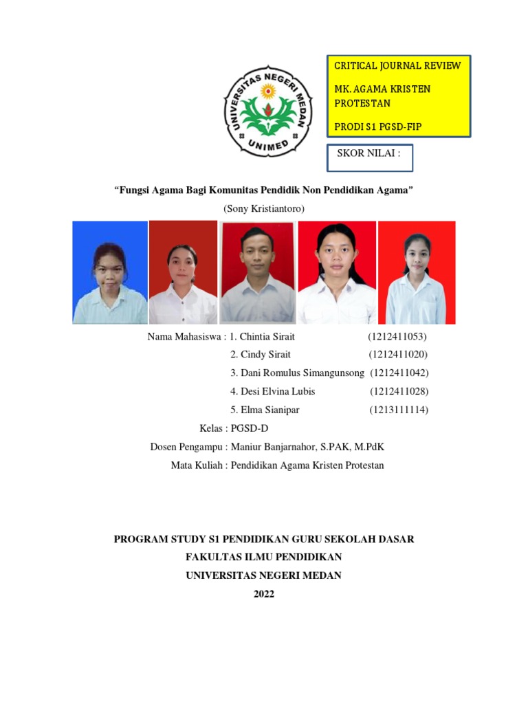 CJR Agama Kristen Protestan Kelompok 1 | PDF