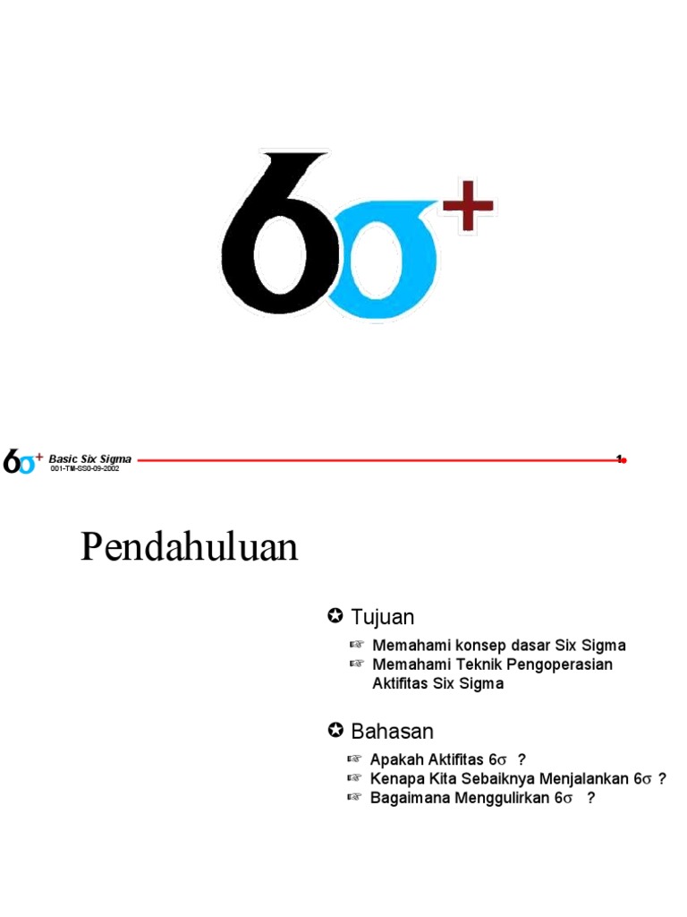 Indonesia - Basic Six Sigma Modul (New) | PDF