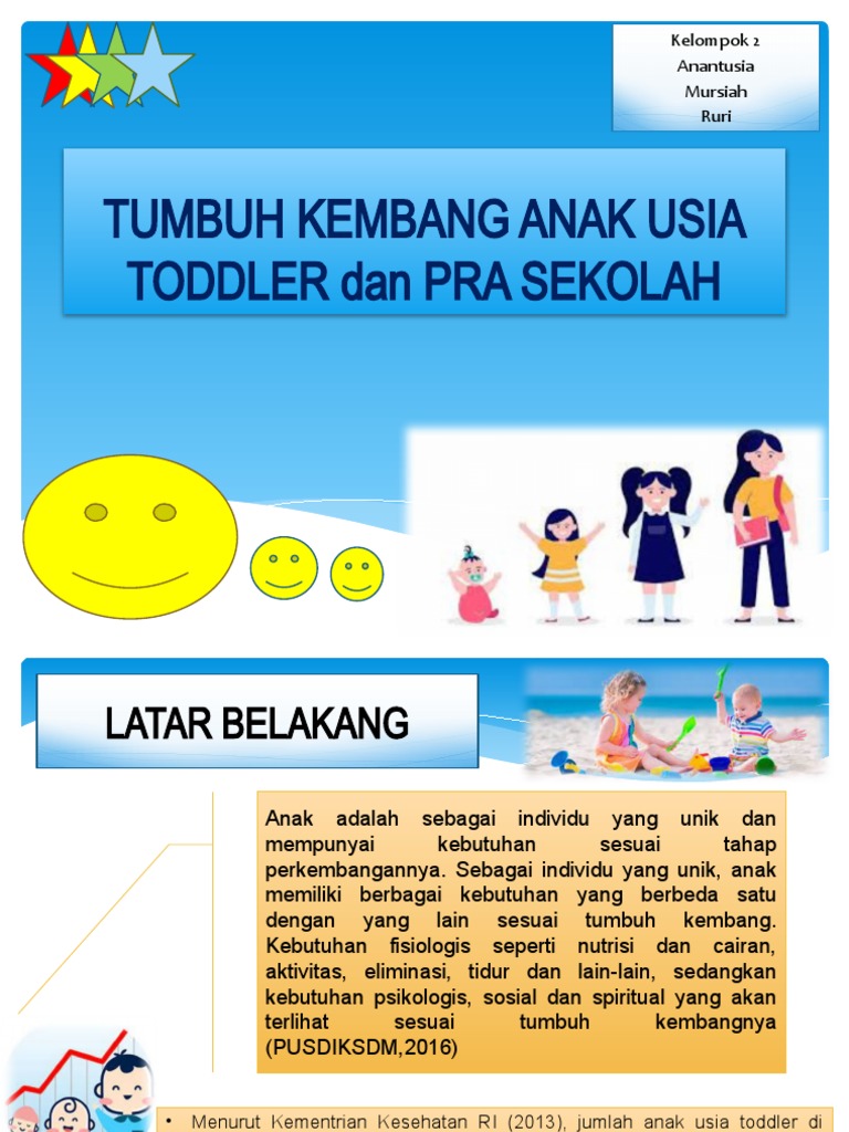 Tumbuh Kembang Anak Usia Toddler-Pra Sekolah | PDF
