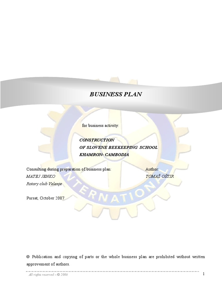 Business Plan Beekeeper School | PDF | Honey Bee | Beekeeping
