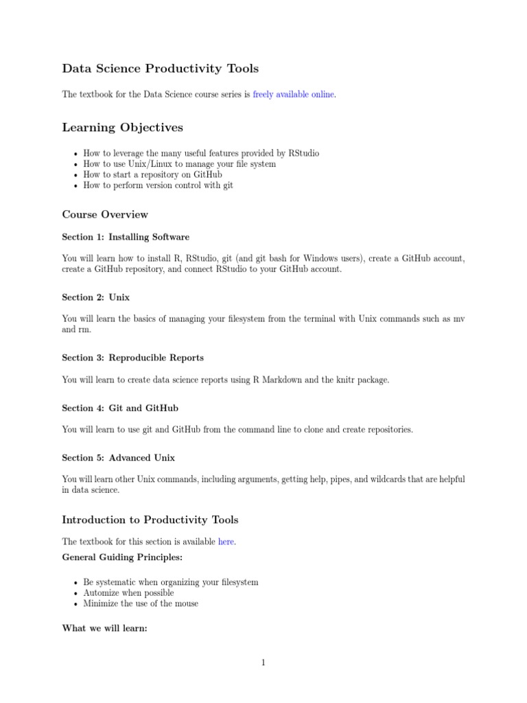 Data Science Productivity Tools Download Free Pdf Directory Computing Computer File