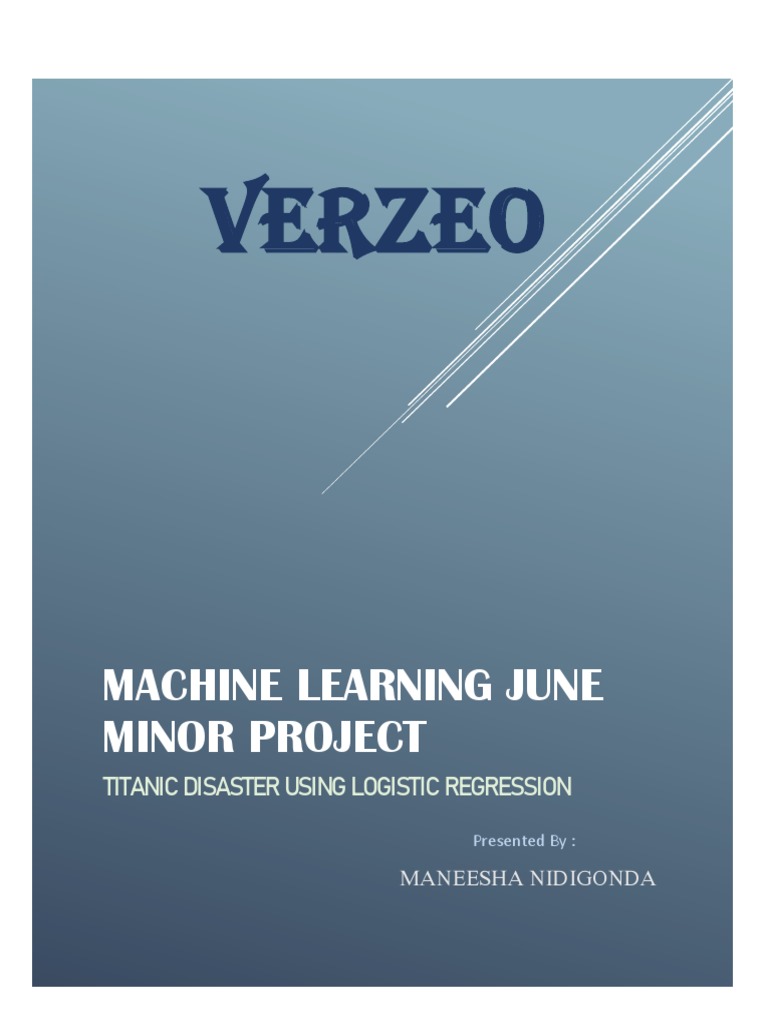 Titanic Logistic Regression Project | PDF | Receiver Operating ...