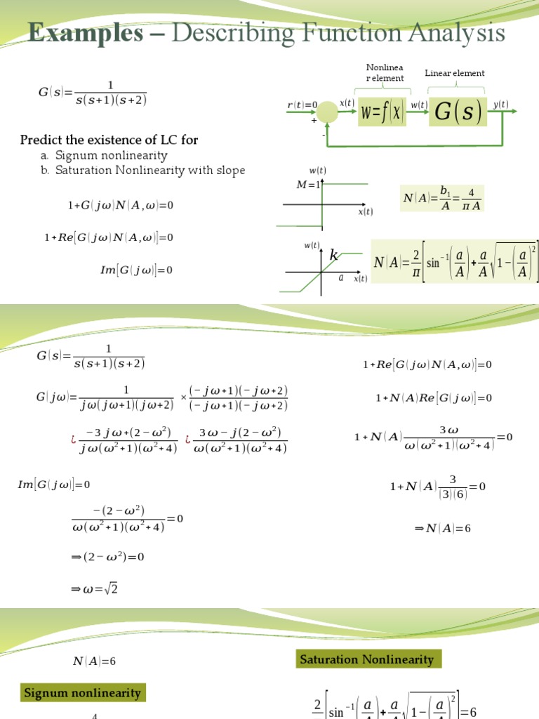 NCS21 - 03 - Describing Function Analysis - 04 | PDF | Nonlinear System ... NCS21 - 03 - Describing Function Analysis - 04 | PDF | Nonlinear System ...