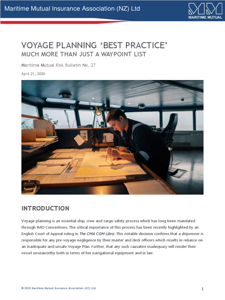 Voyage Planning - Best Practice | PDF | Regulatory Compliance | Shipping