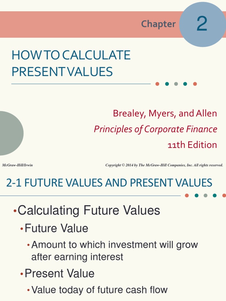 Corporate Finance-CH. 2-Section. | PDF | Net Present Value | Present Value
