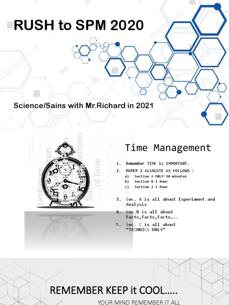 SPM Science Exam Tips 2021 | PDF | Nature