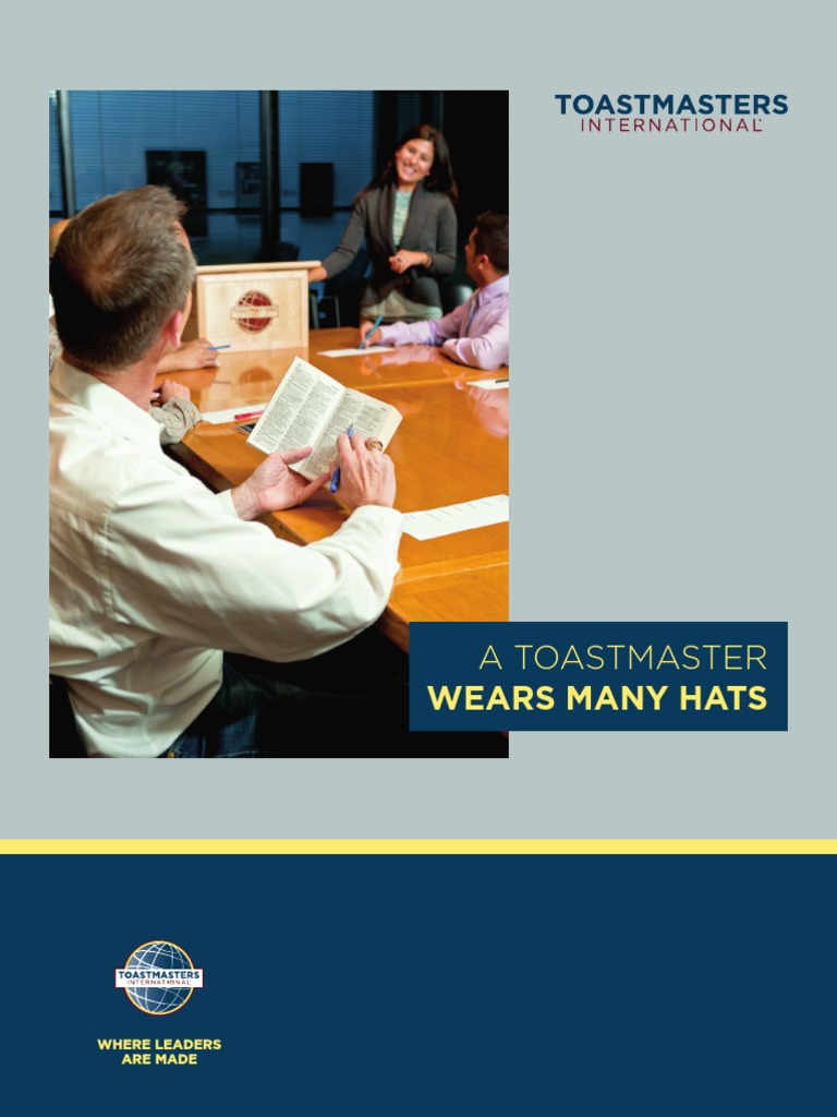 1167d A Toastmaster Wears Many Hats | PDF | Leadership | Evaluation