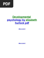 Developmental Psychology by Elizabeth Hurlock | PDF