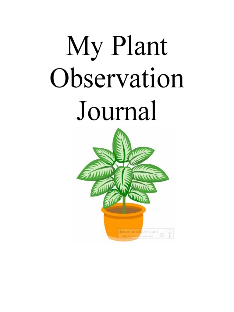My Plant Observation Journal | PDF