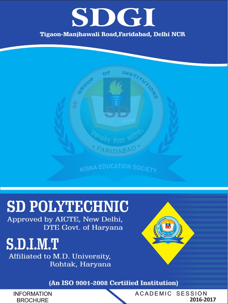 SDGI Polytechnic Information Brochure | PDF | Engineering | Electrical ...