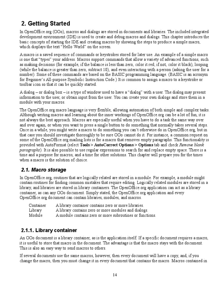 Macros Explained - Getting Started | PDF | Library (Computing) | Macro (Computer Science)