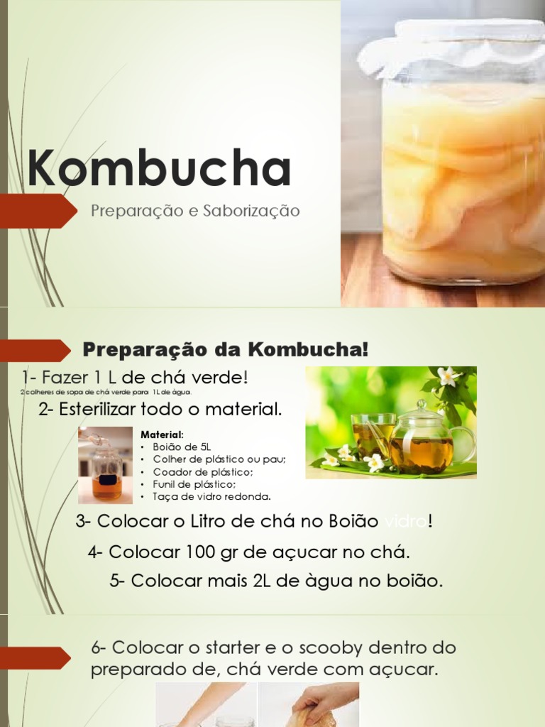 Kombucha Workshop | PDF | Chá | Comidas e bebidas