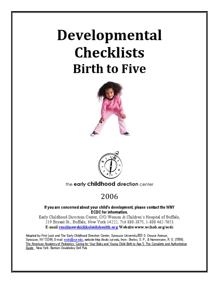 Developmental Milestones Checklists | PDF | Early Childhood | Childhood