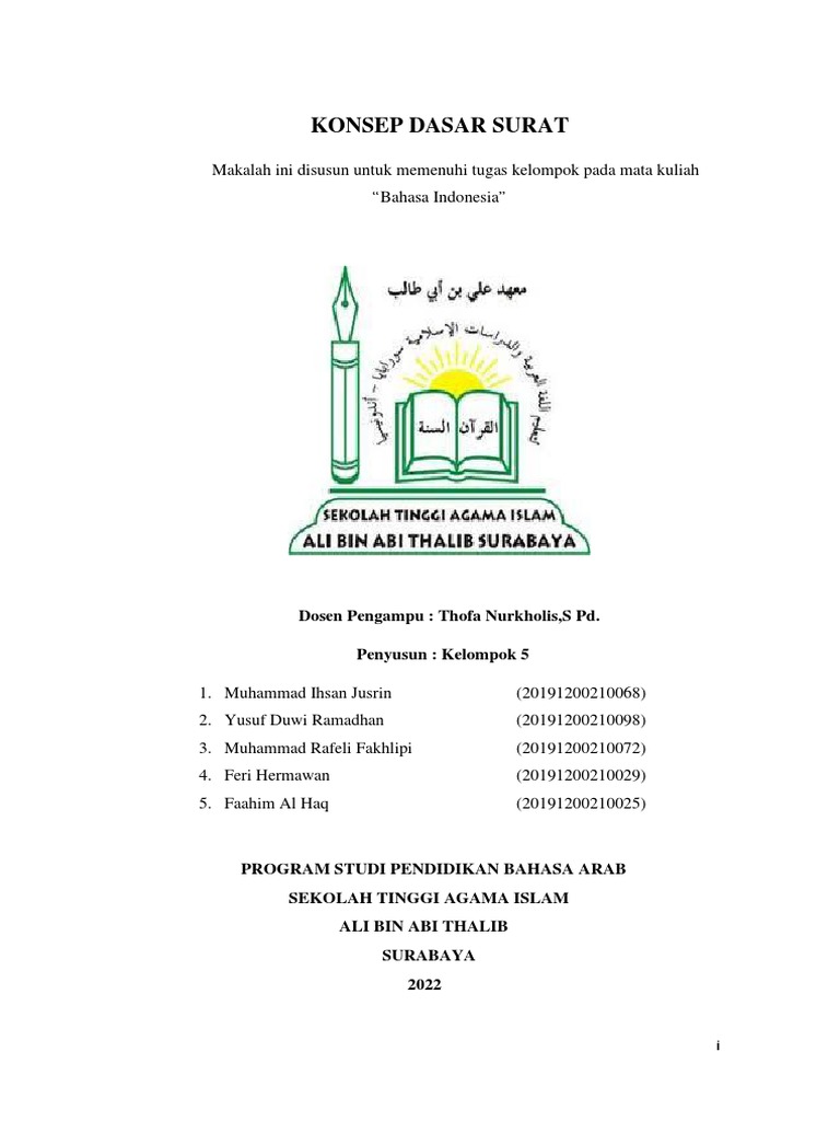 Konsep Dasar Surat dalam Komunikasi | PDF