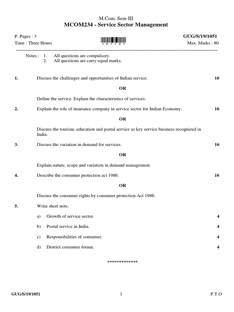 Service Sector Management | PDF | Economies
