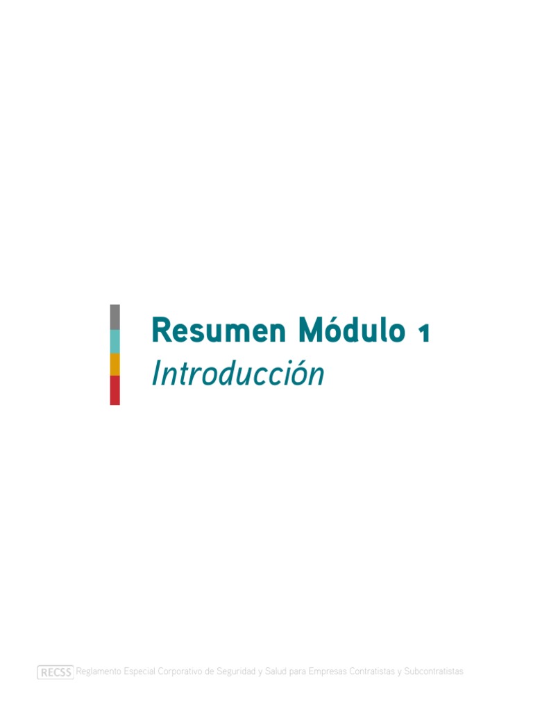 Resumen Modulo 1 Curso RECCS | PDF | Valores | Outsourcing