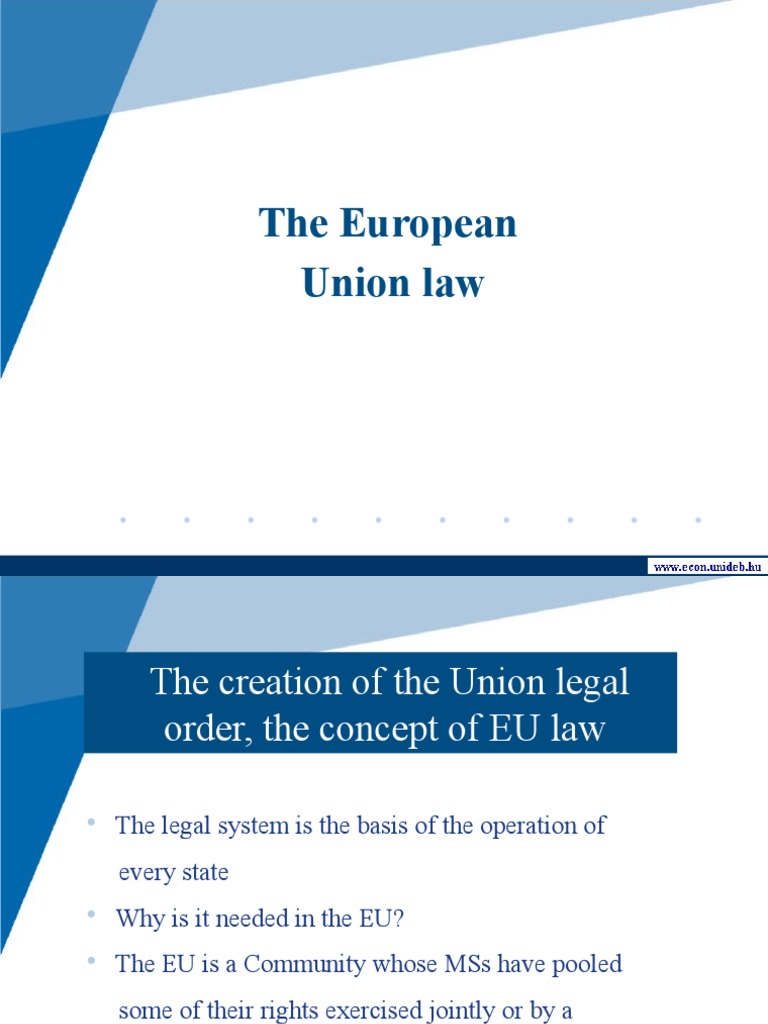 Understanding EU Law and Treaties | PDF | European Union | Enlargement ...