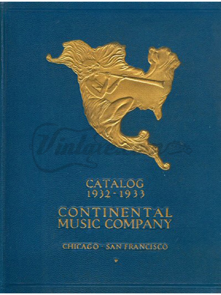 1932 Continental Fretted Instrument Excerpt From A Continental Counter ...