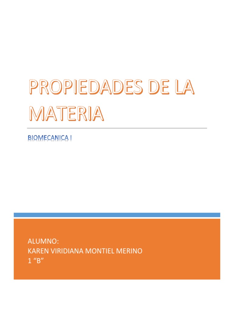 Propiedades de La Materia | PDF