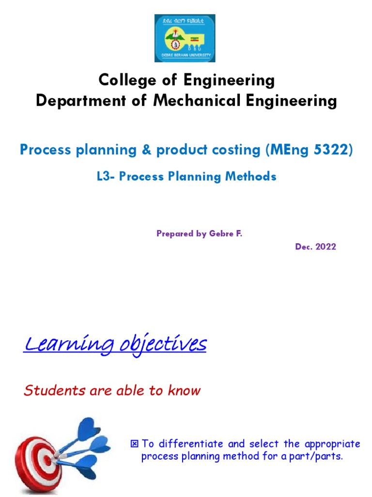 L3 - Process Planning Methods | PDF | Machining | System
