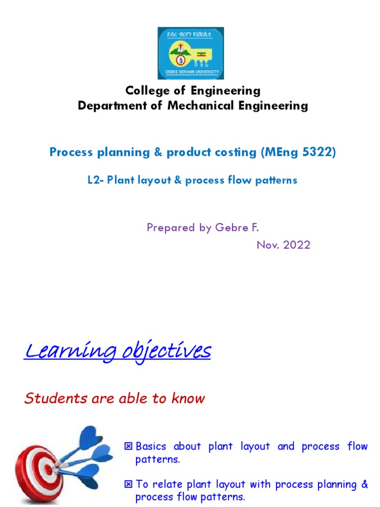 L2 - Plant Layout and Process Flow Patterns | PDF | Drill | Business ...