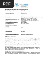 Ficha Técnica Sueroral Casen | PDF | Diarrea | Medicamentos con receta