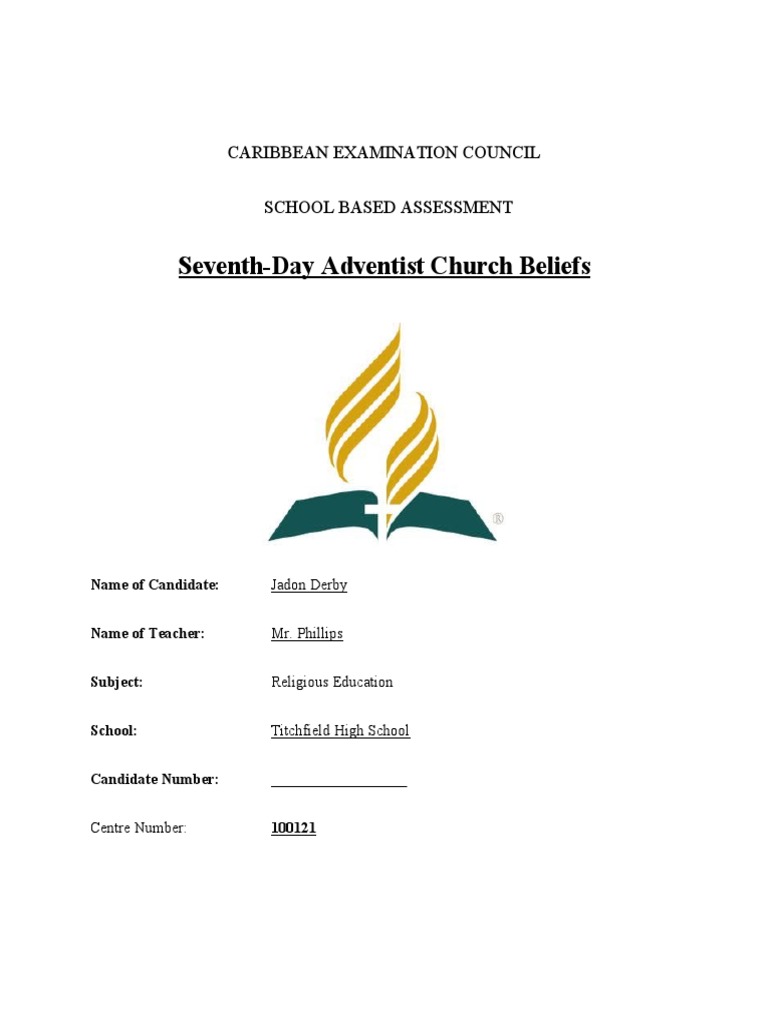 Religious-Education-Sba Darby Without Cover | PDF | Seventh Day ...
