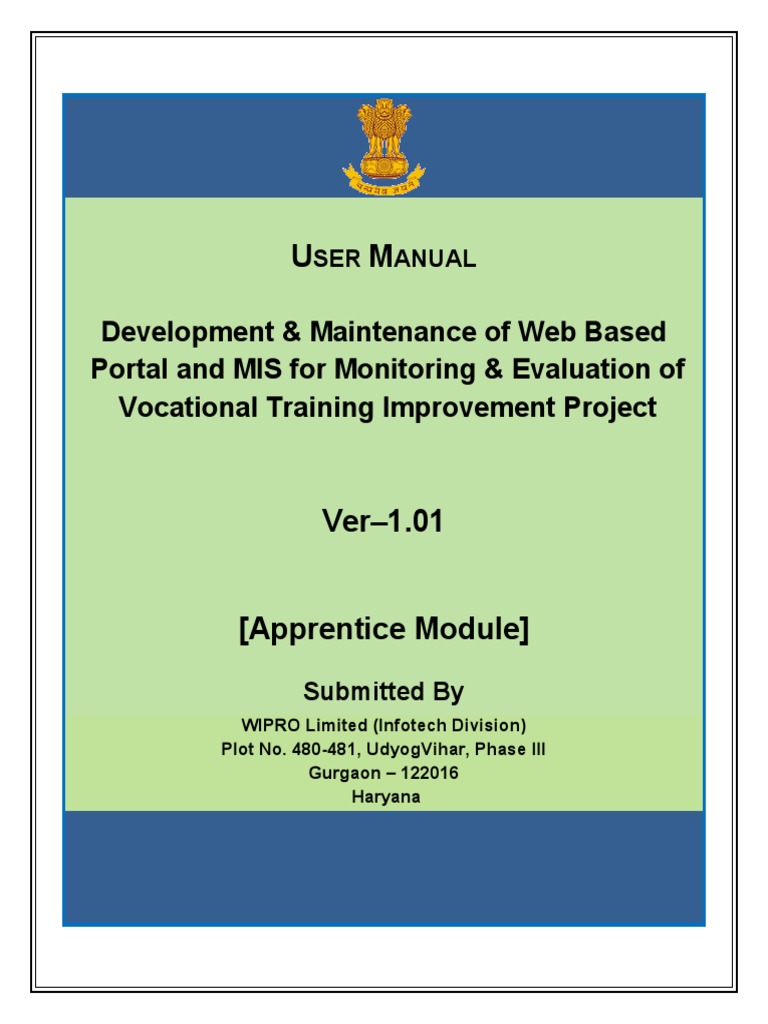 Web Portal User Guide for Apprentices | PDF | Apprenticeship | Cyberspace