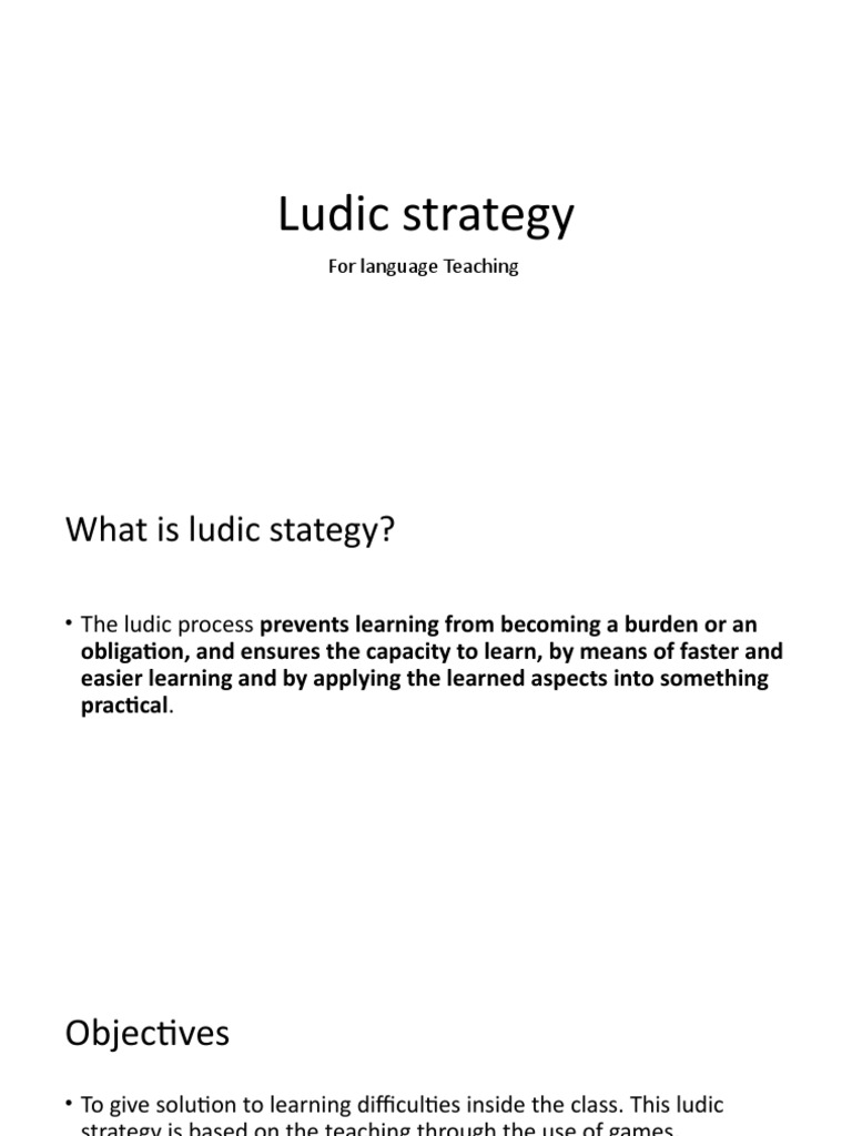 Ludic Strategy 14 06 2022 | PDF
