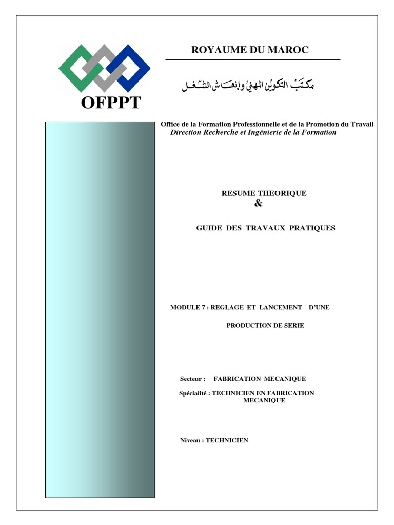 Lancement de Production de Série | PDF | Usinage | Secteur secondaire ...