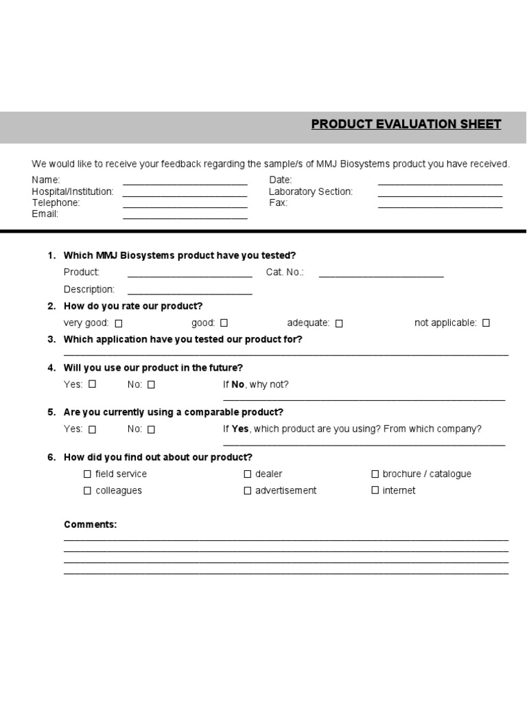 Eval Form2 | PDF