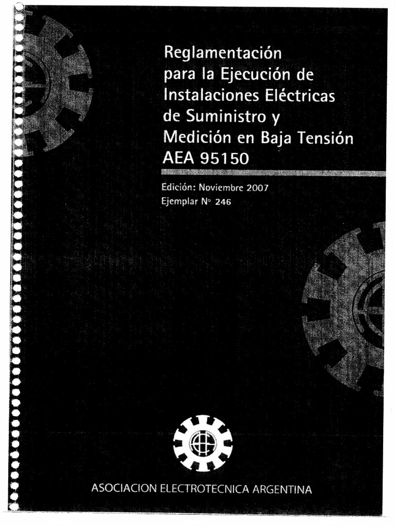 AEA 95150 Edicion 2007 Ejecucion Instalaciones Electricas de Sum y Med en BT | PDF