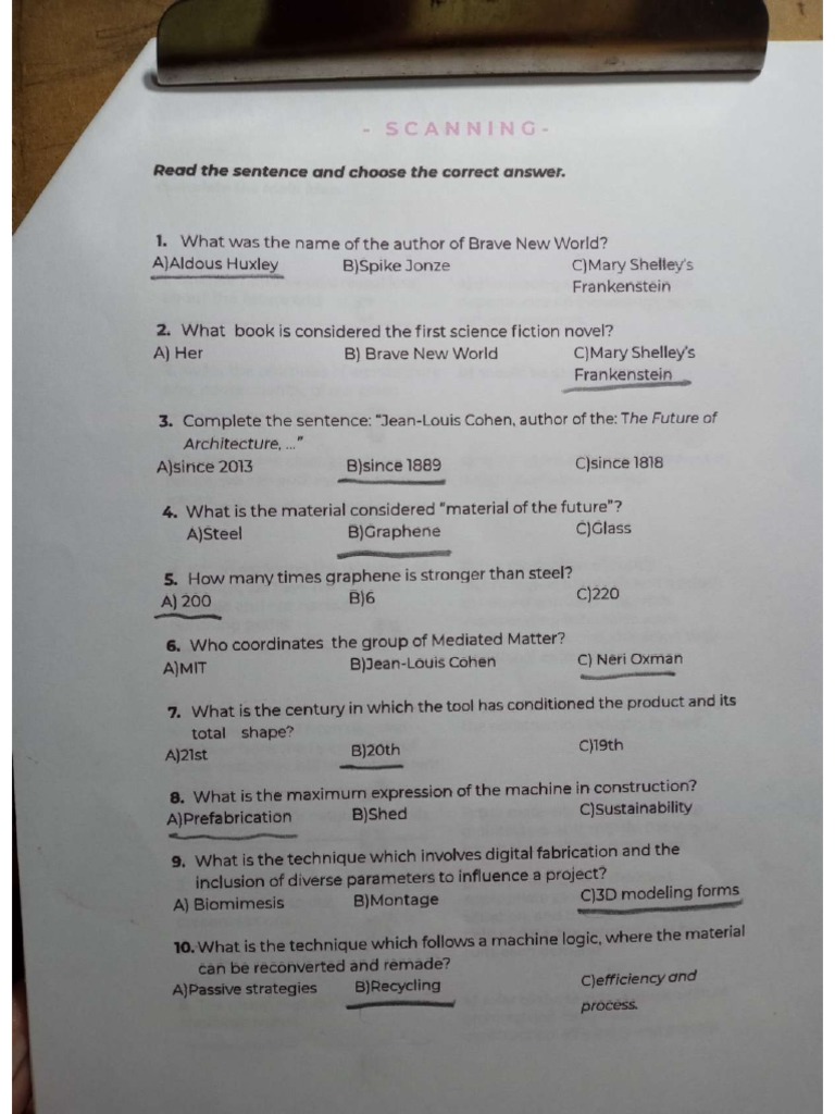 3 Organic Cities - Answers | PDF