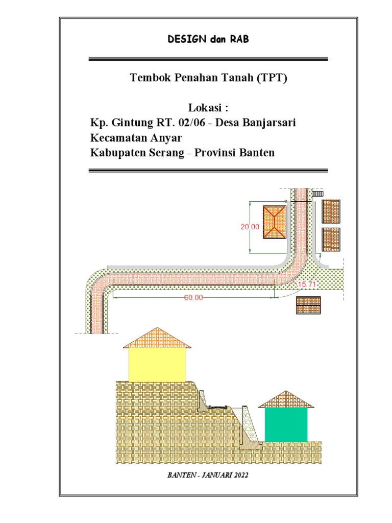 Desain & RAB TPT Banjarsari - Kp. Gintung | PDF
