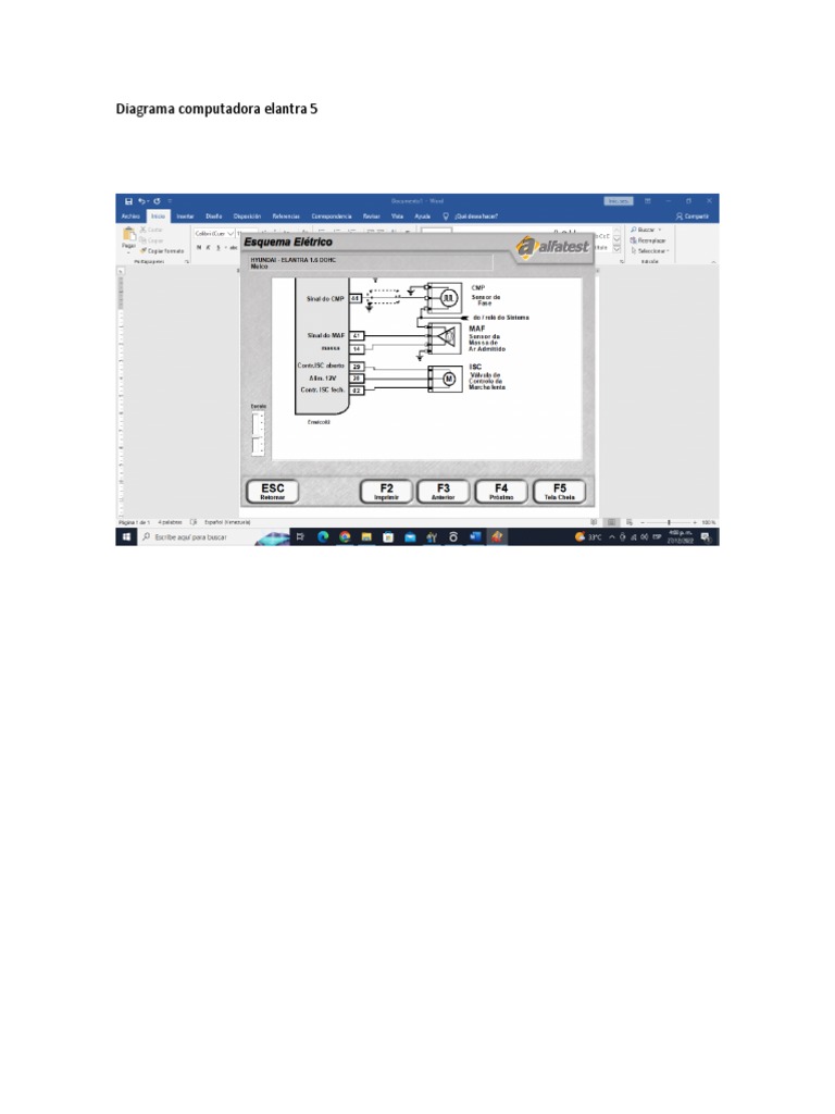 Diagrama Computadora Elantra 5 | PDF