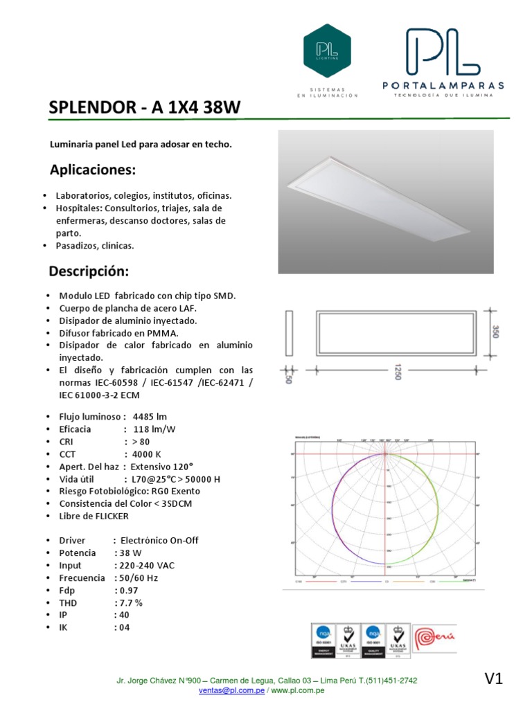 Splendor-A 1X4 38W | PDF