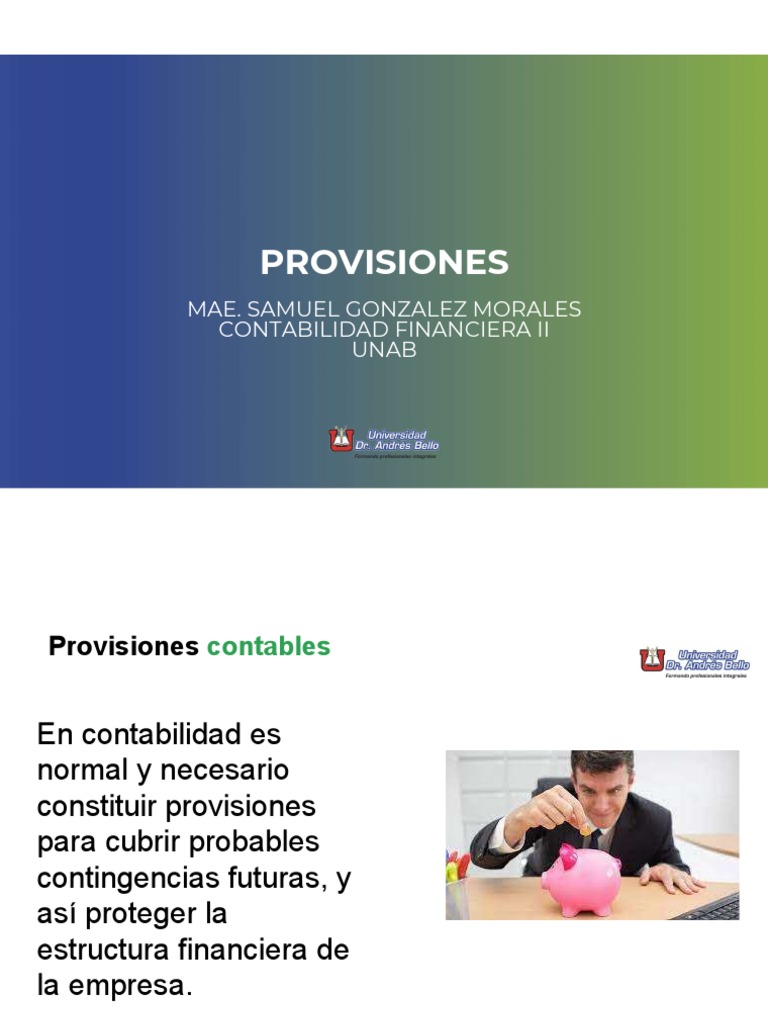 Provisiones Contabilidad Financiera I | Descargar gratis PDF ...