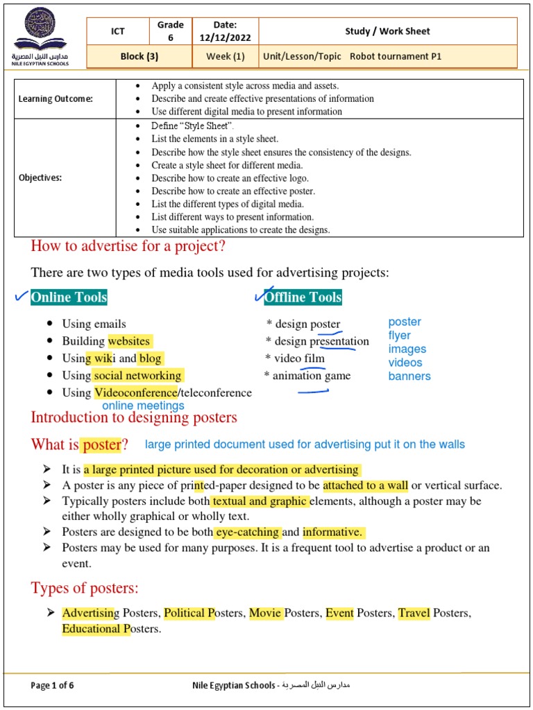 Poster++logo++style+sheet EDITED G6 | PDF | Page Layout | Poster