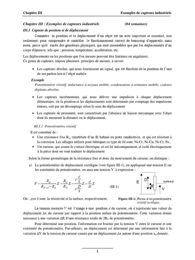 Types de capteurs industriels expliqués | PDF | Capteur | Condensateur