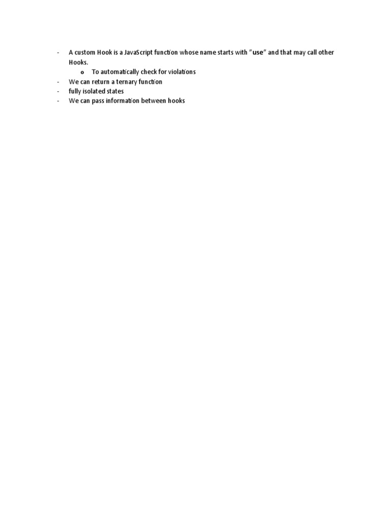 Building Your Own Hooks | PDF