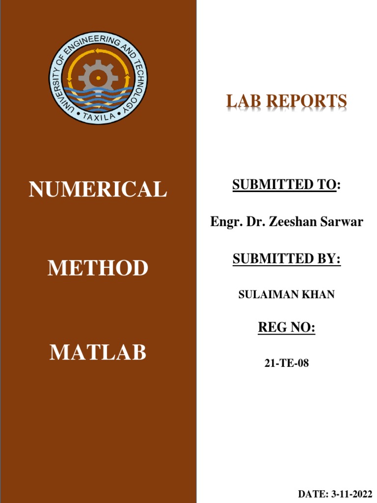 Matlab Lab Reports | PDF | Matlab | Matrix (Mathematics) Matlab Lab Reports | PDF | Matlab | Matrix (Mathematics)