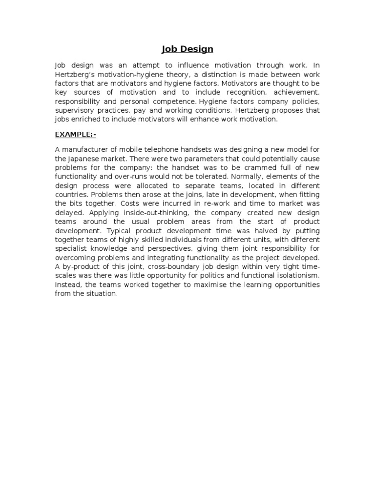 Example of JD | PDF