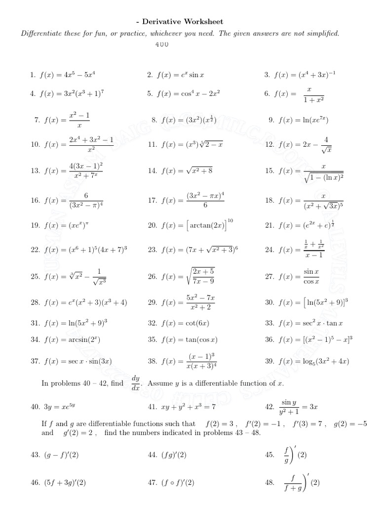 Diff Pract | PDF | Trigonometric Functions | Geometric Measurement