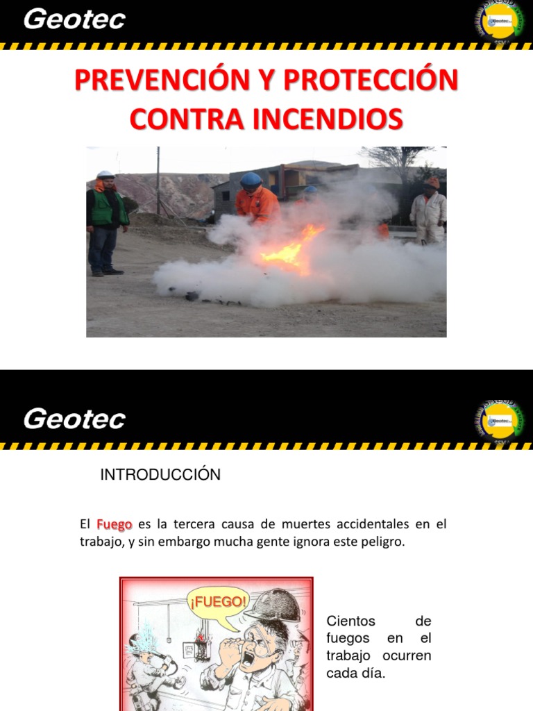 Prevención y Protección Contra Incendios | PDF | Incendios | Oxígeno