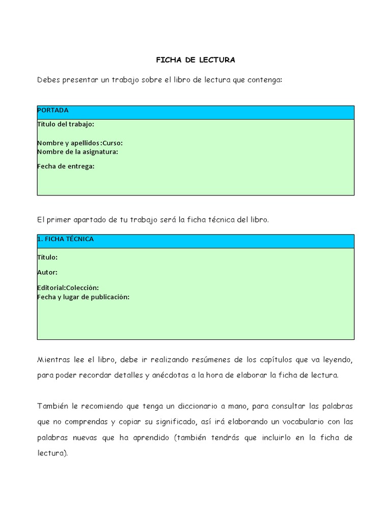 Ficha-De-Lectura 1 | PDF | Narración
