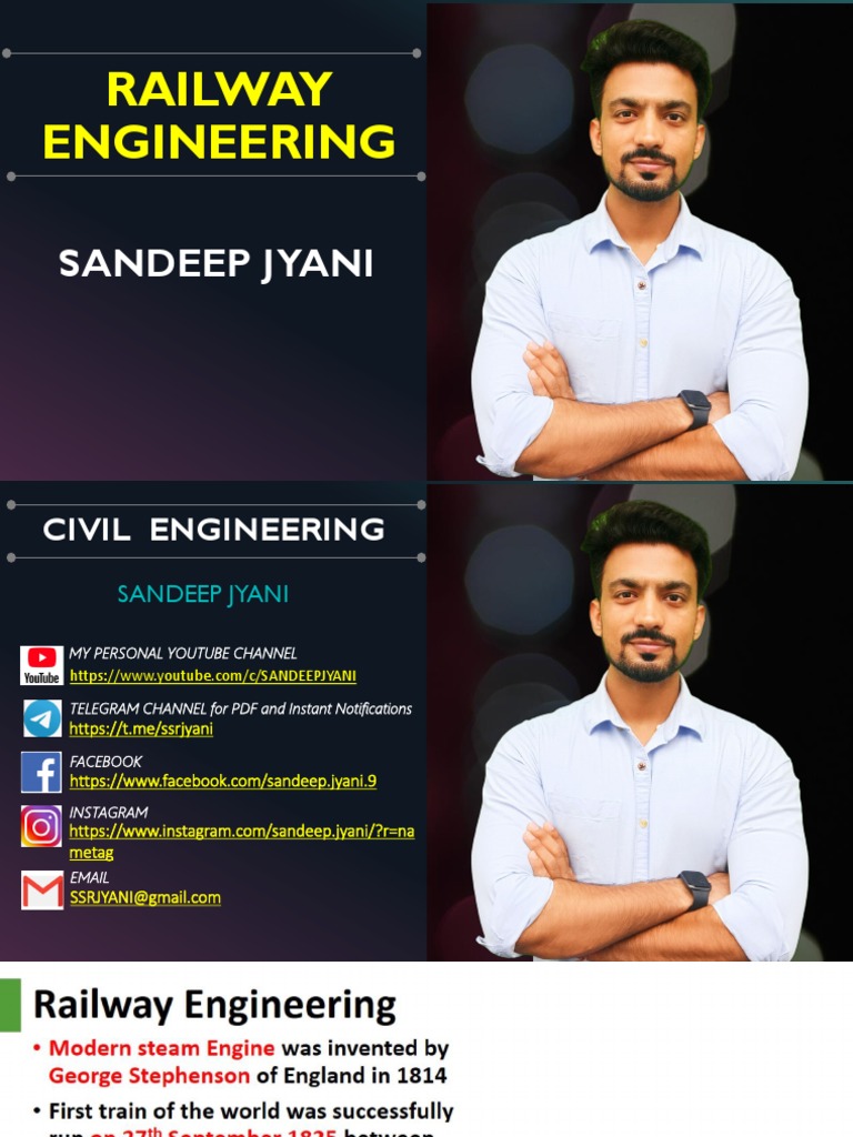 Railway Engineering Complete PDF by Sandeep Jyani SSC JE GATE IES | Download Free PDF | Online ...
