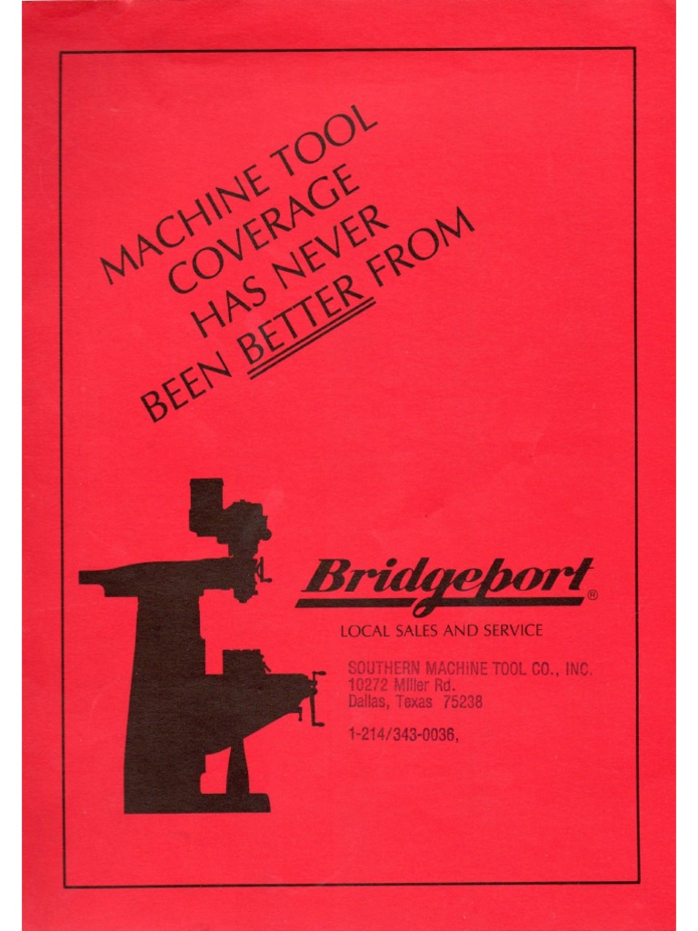 Bridgeport Machine Manuals | PDF