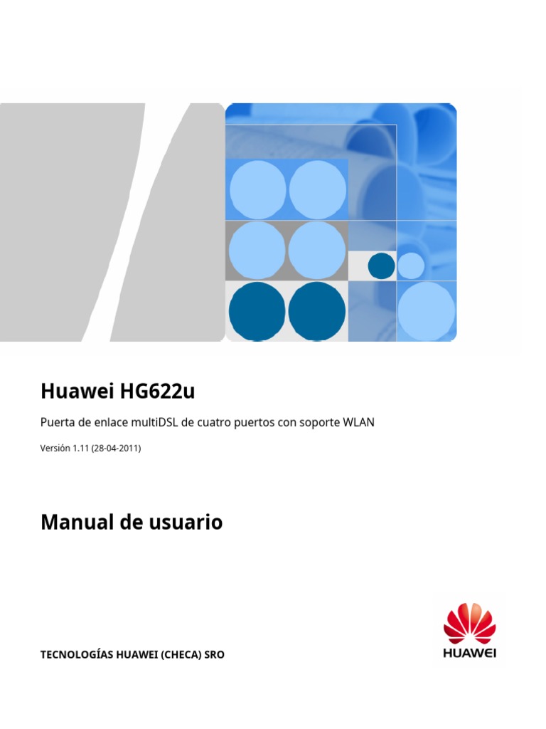 Huawei Hg622u Manual Páginas 1 36.cs - Es | PDF | Línea de abonado ...