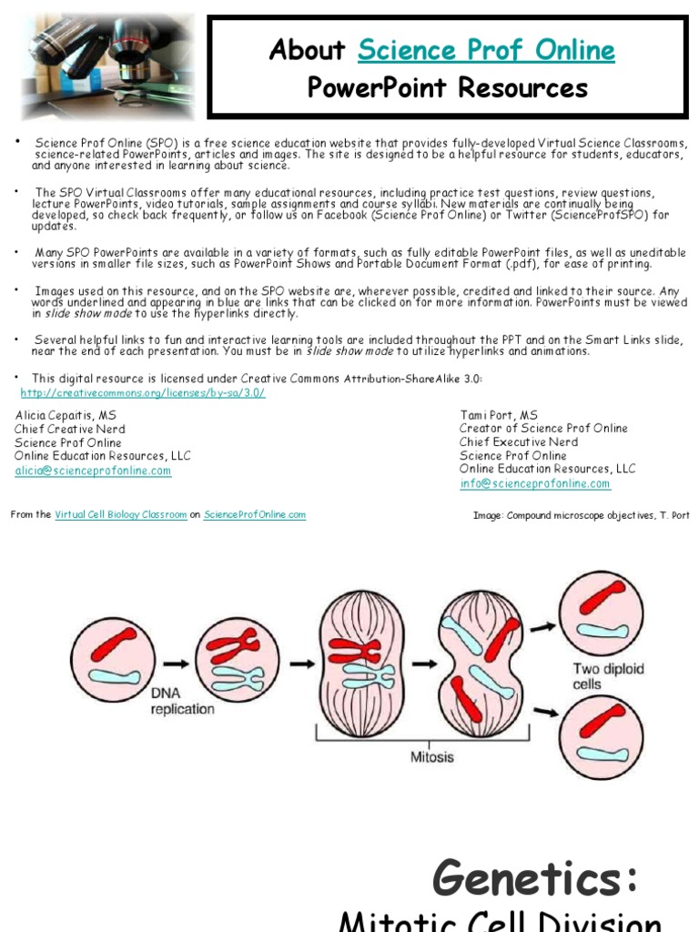 Science Prof Online: Cell Division Resources | PDF | Mitosis | Cell ...
