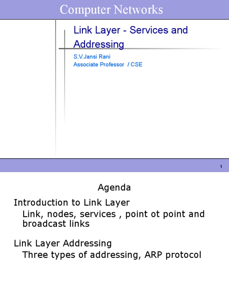 2-1-Link Layer Addressing-V4 | PDF | Computer Network | Internet Protocols